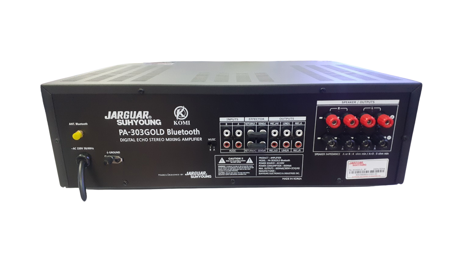 Amply Jarguar 303 Gold Bluetooth nhập khẩu chính hãng từ Hàn Quốc