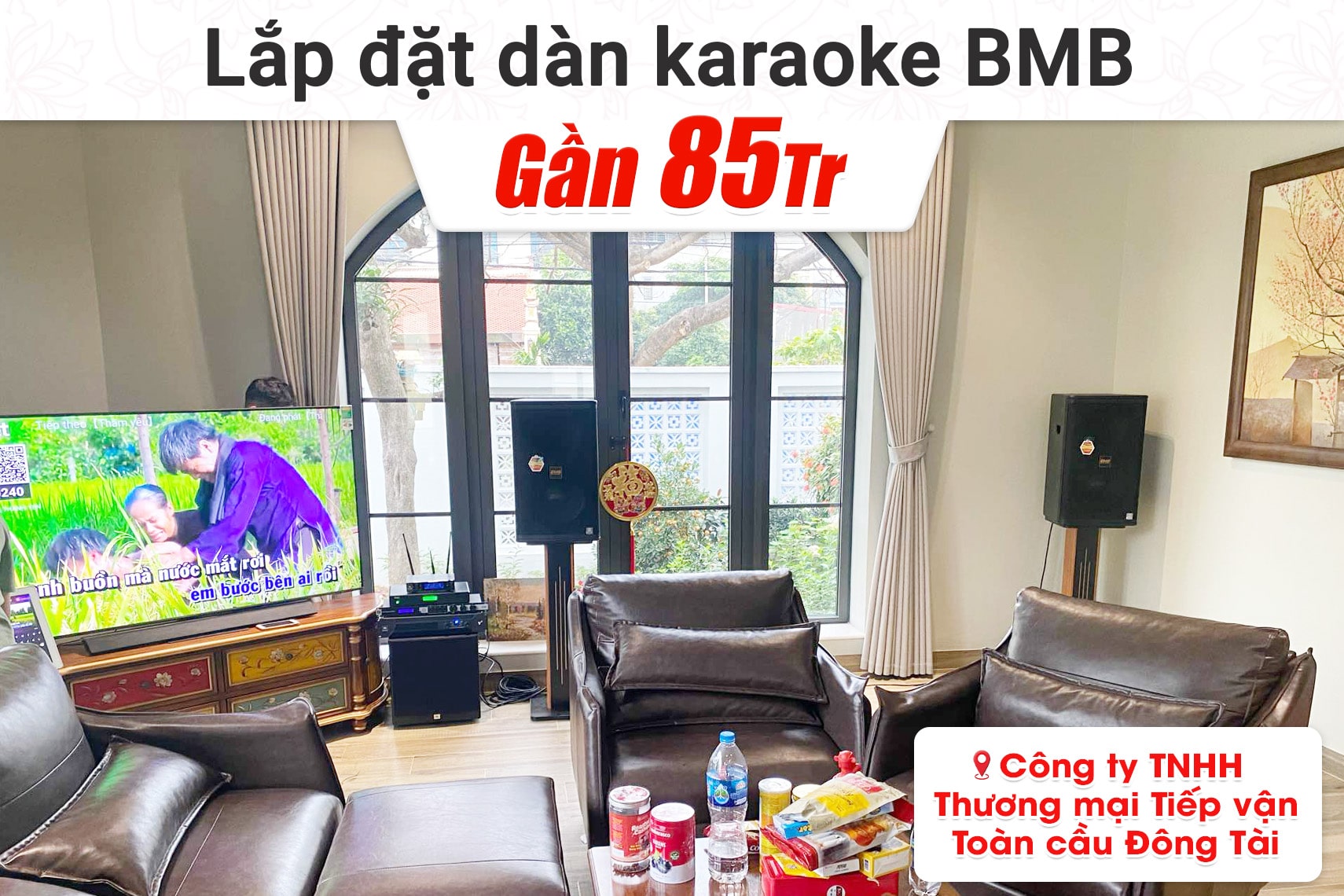 Lắp đặt dàn karaoke BMB gần 64tr cho chị Hiền tại Đồng Nai (BMB 1212SE, CA-J802, KX180A, TS12S ...